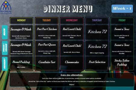 Lunch Menu - Alvaston Moor Academy